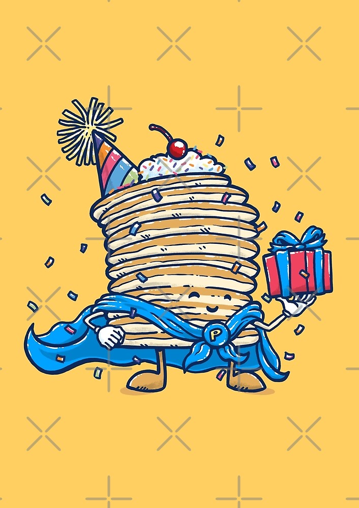 "Captain Birthday Pancake" by nickv47 | Redbubble