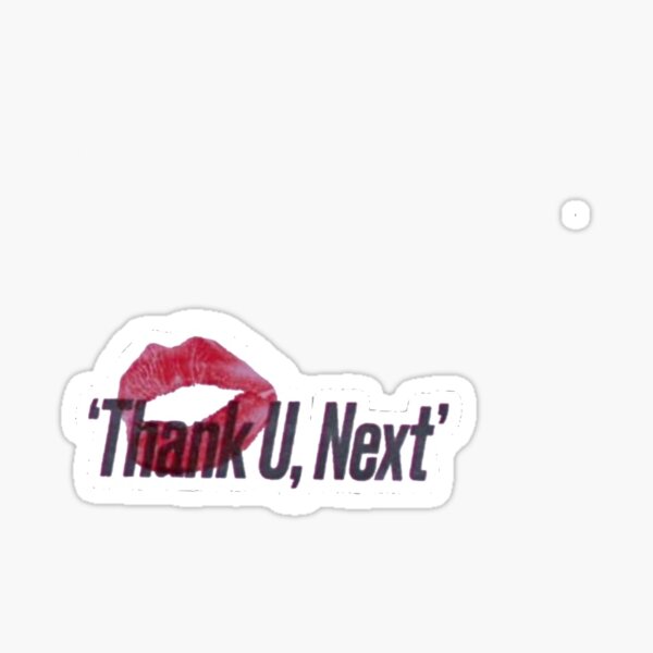 "thank you next" Sticker for Sale by shopariana1993 | Redbubble