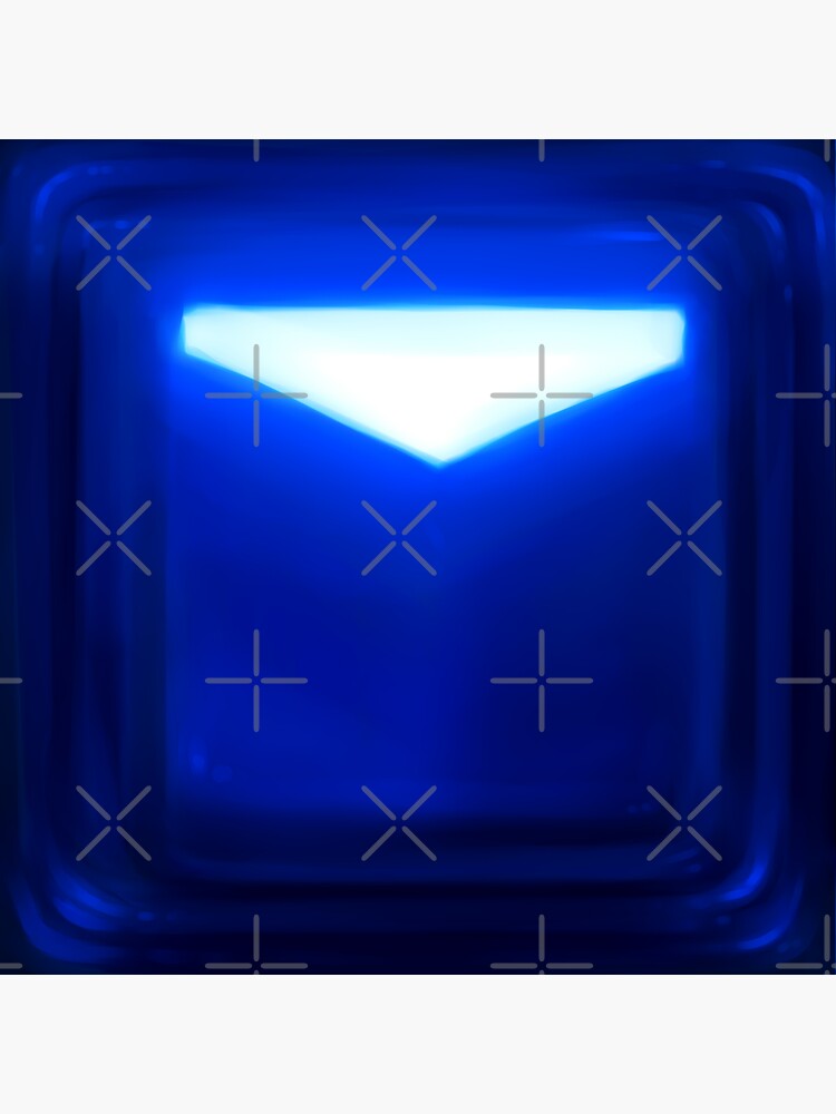 "Beat Saber Blue Block Throw Pillow Cover " Sticker by JessySketches ...