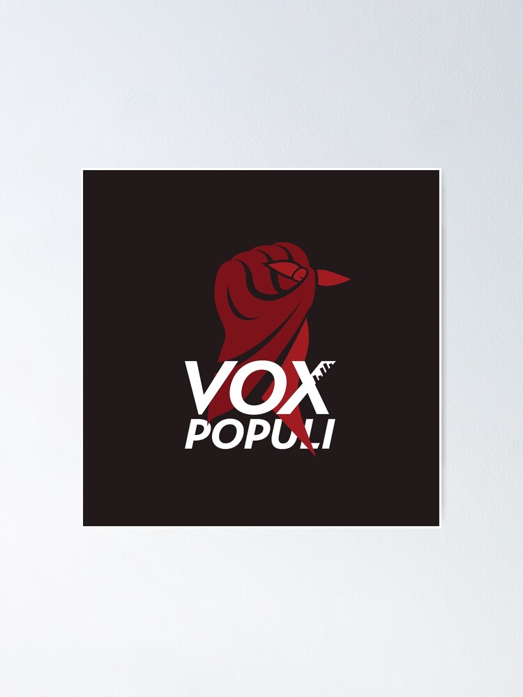 Poster « Vox Populi - Logo deux couleurs », par NomancyDesign | Redbubble
