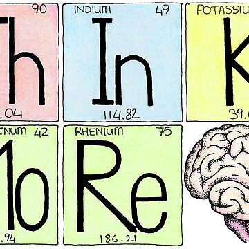 "ThInK MoRe" Sticker for Sale by Cartoon Neuron by Immy Smith | Redbubble