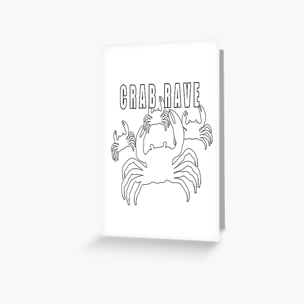 "Crab Rave - Meme" Greeting Card by Huschild | Redbubble