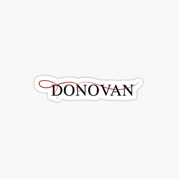 "Donovan" Sticker by JahayTheFoxAO | Redbubble