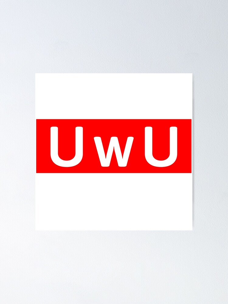 "UwU Happy anime face tee t-shirt" Poster by BestDesigns1999 | Redbubble