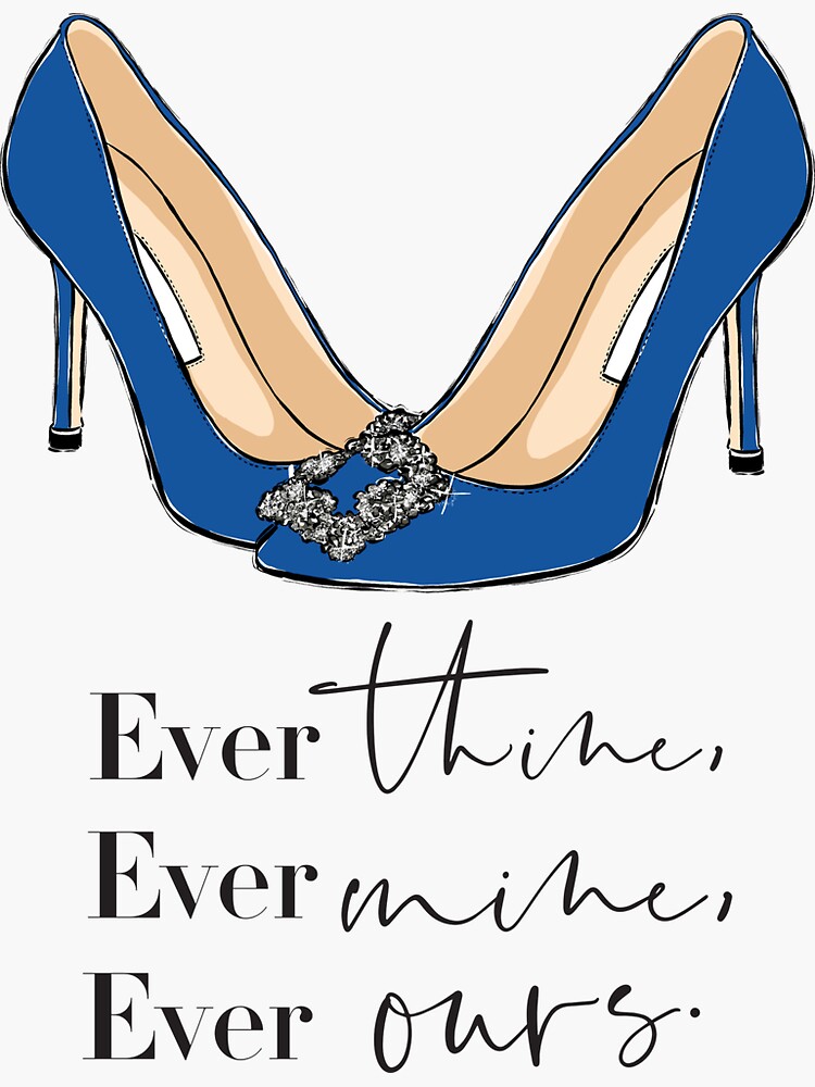 "blue shoes" Sticker for Sale by Arianna Gallardo | Redbubble