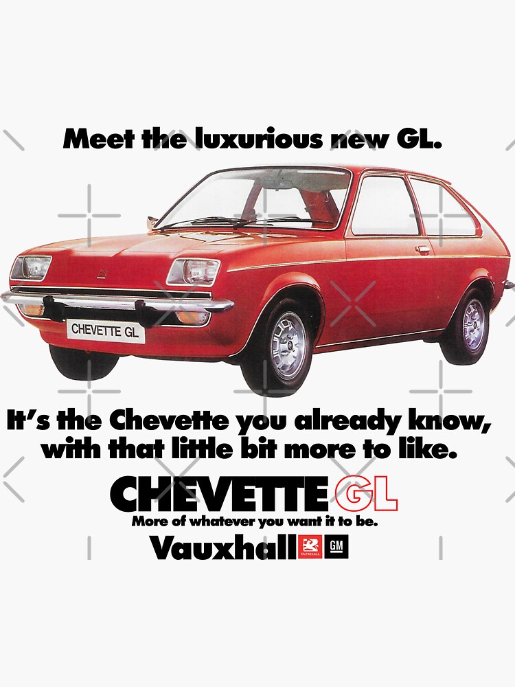 "VAUXHALL CHEVETTE" Sticker by ThrowbackMotors | Redbubble