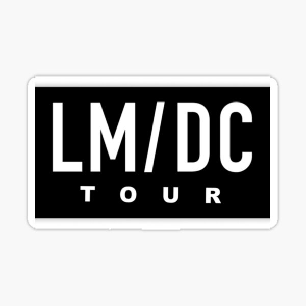 "lm/dc tour" Sticker by Fanartistic | Redbubble