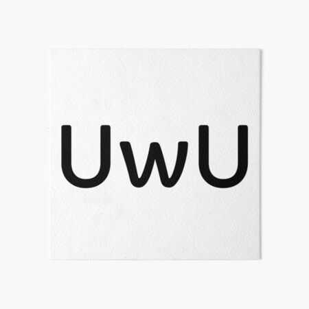 "uwu Happy & Senpai Anime Gesicht Emoticon - lustiger Text Meme Emoji ...