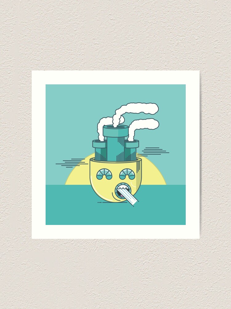 "Letting off steam - In color" Art Print for Sale by willgarman | Redbubble