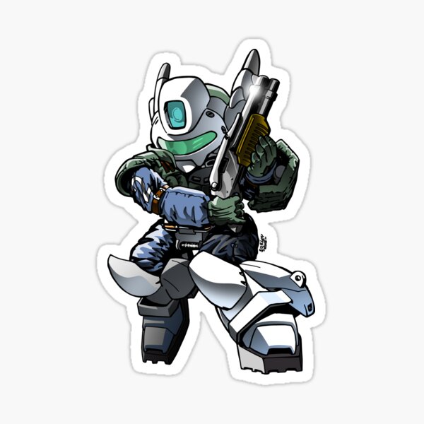 "SD Ingram Unit 2 (reactive armor)" Sticker by aspleniastudioz | Redbubble
