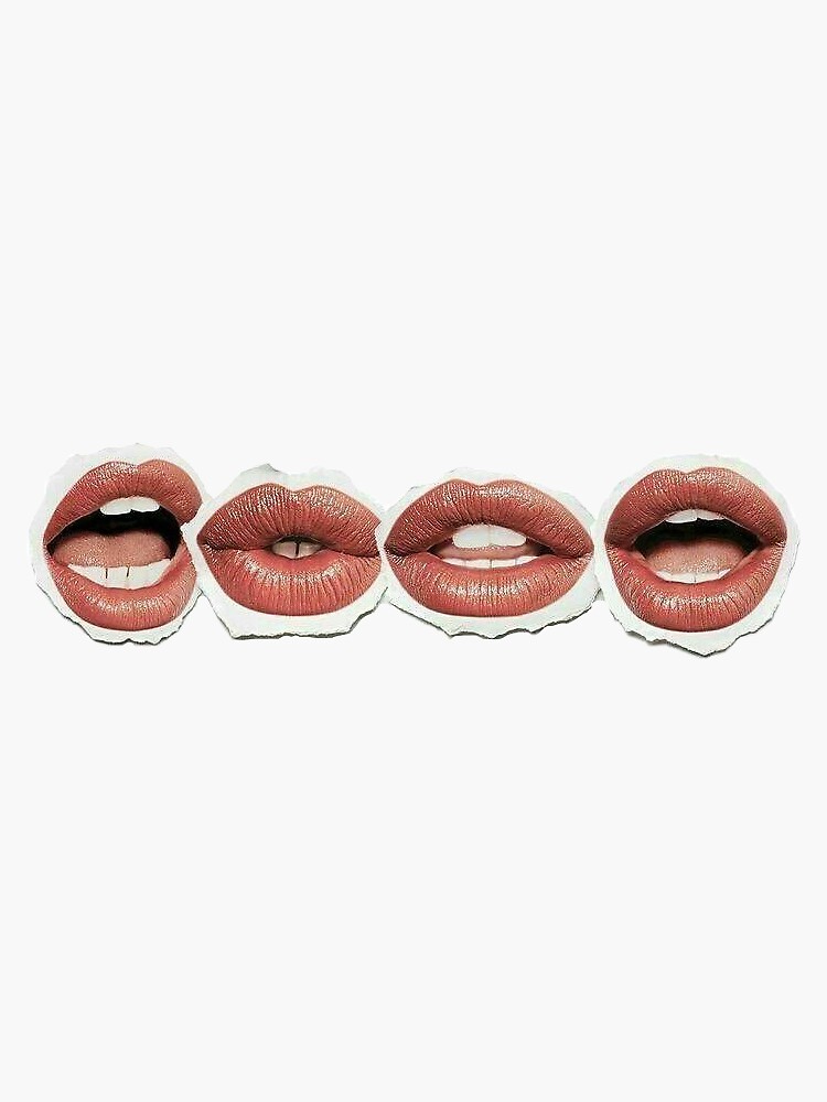 "lips" Sticker for Sale by miapressley1 | Redbubble