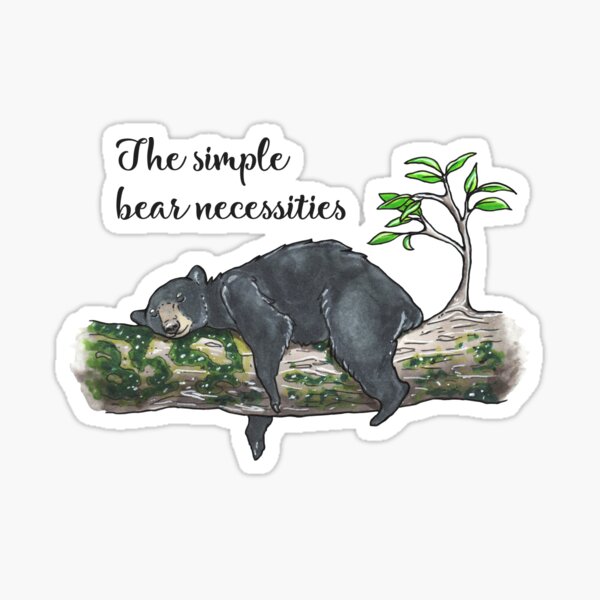 "American Black bear - Animal Series" Sticker for Sale by BeeHappyShop ...