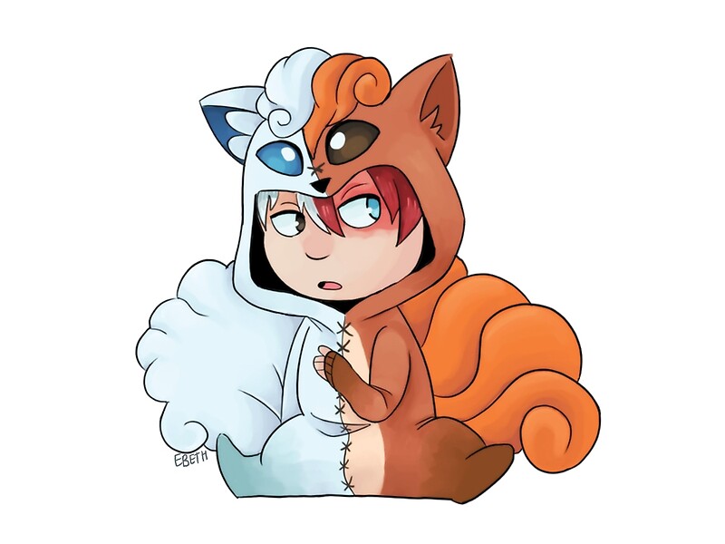 "Todoroki Vulpix" by ebethdoodles | Redbubble