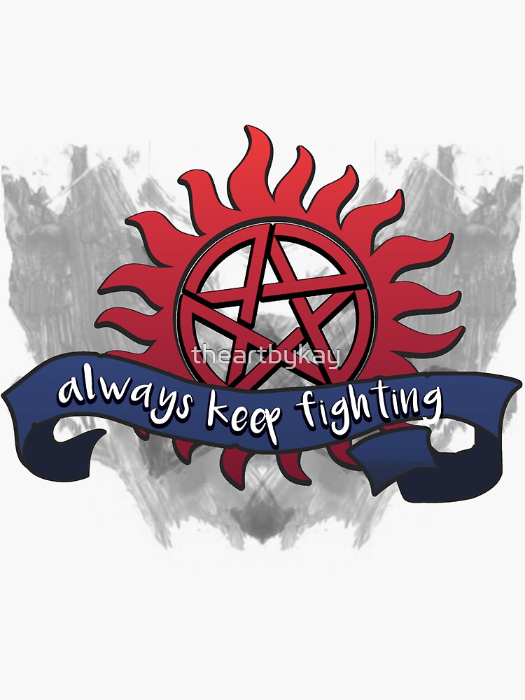 "Always Keep Fighting" Sticker by KaiFx19 | Redbubble
