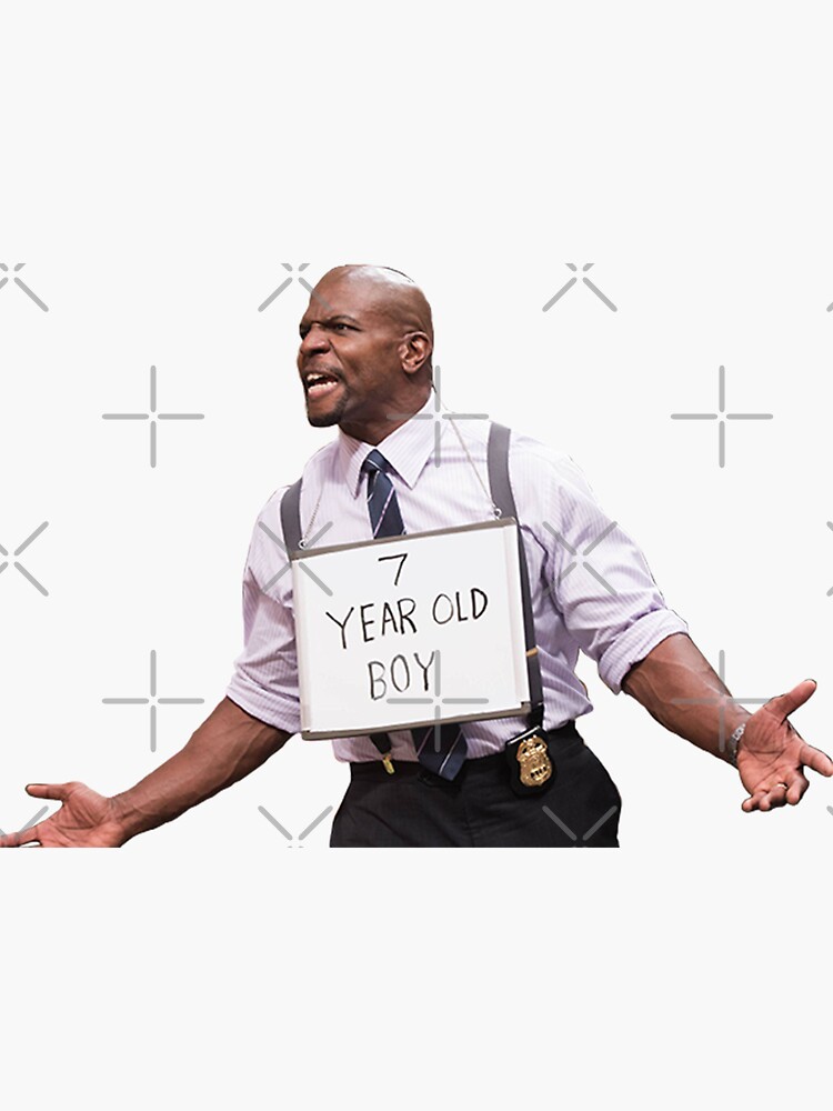 "Terry Crews Brooklyn 99 7 year old boy" Sticker for Sale by dorawaite ...