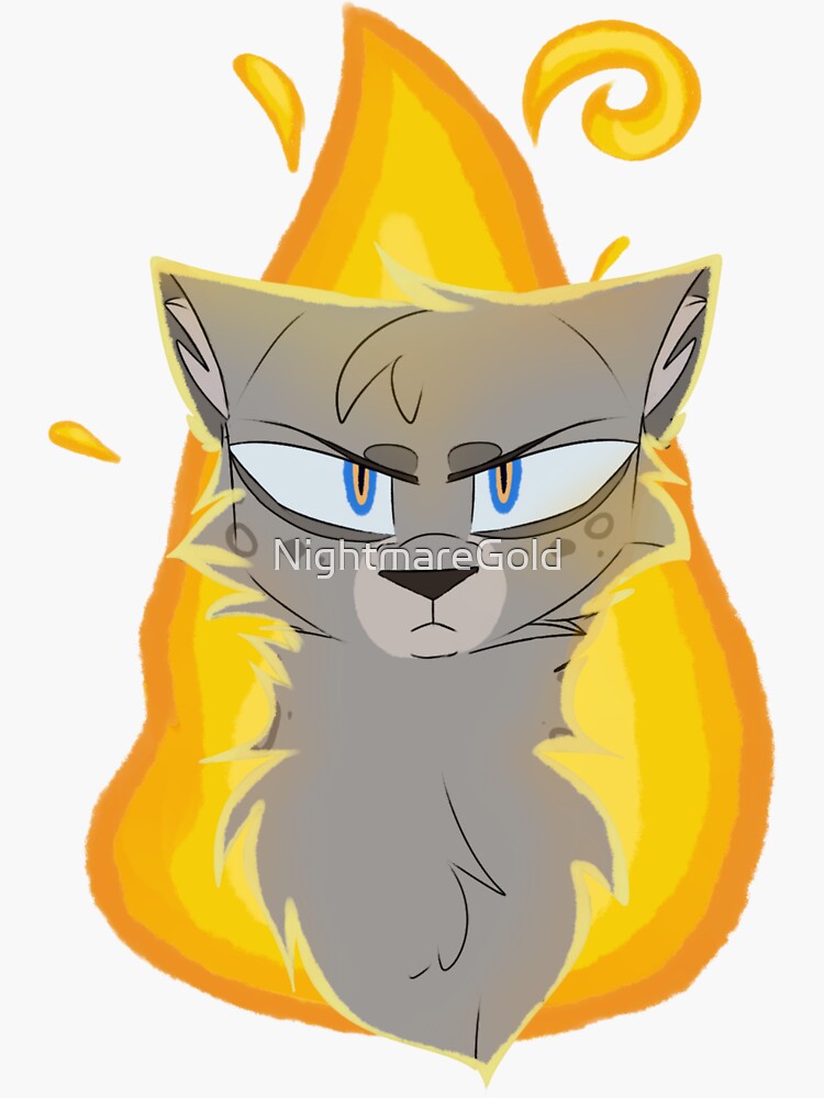"Ashfur's Fire Scene [10 years anniversary]" Sticker for Sale by ...