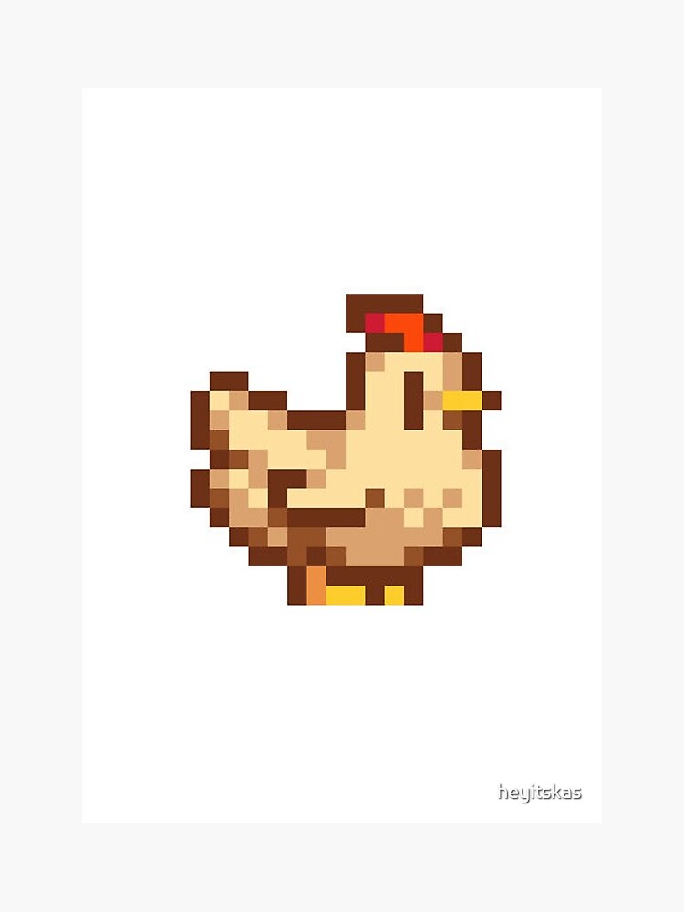 "Stardew Valley Chicken" Sticker by heyitskas | Redbubble