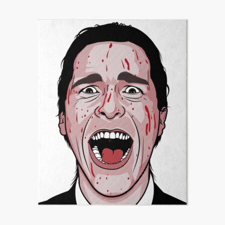 "American Psycho Patrick Bateman Screaming" Art Board Print for Sale by ...