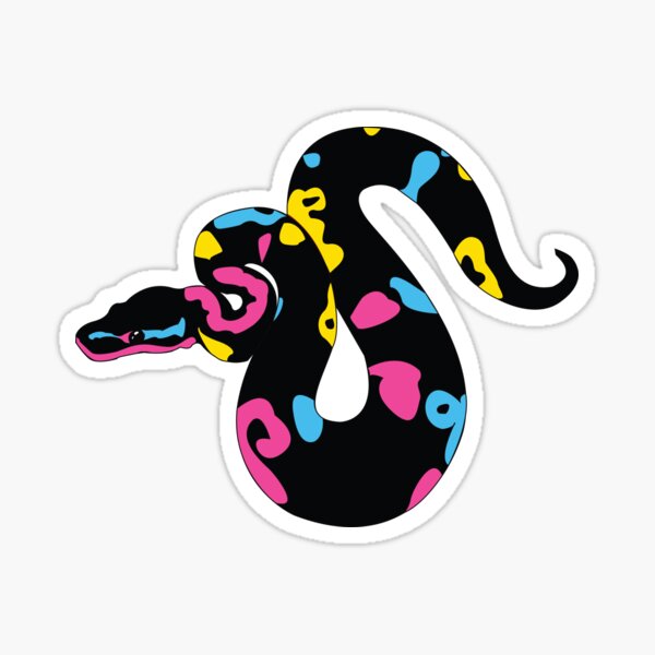 "Pansexual Snake " Sticker by Desdaemania | Redbubble