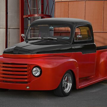 "1950 Ford F100 Stepside Pickup" Art Board Print for Sale by DaveKoontz ...