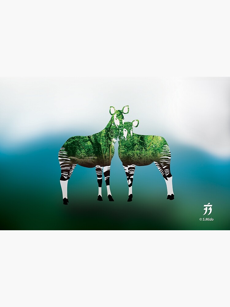 "Mythical Beast: The Okapi" Poster by SlyMido | Redbubble