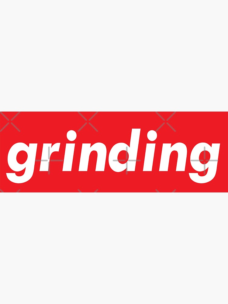 "Grinding Gamer Words Gamers Use" Sticker by ProjectX23 | Redbubble