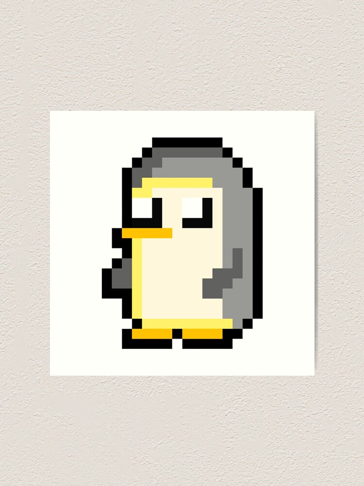 "Penguin Pixel Art" Art Print by RagnarokDesigns | Redbubble