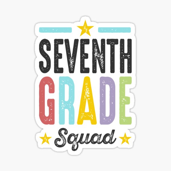 "Seventh Grade Squad" Sticker for Sale by cidolopez | Redbubble