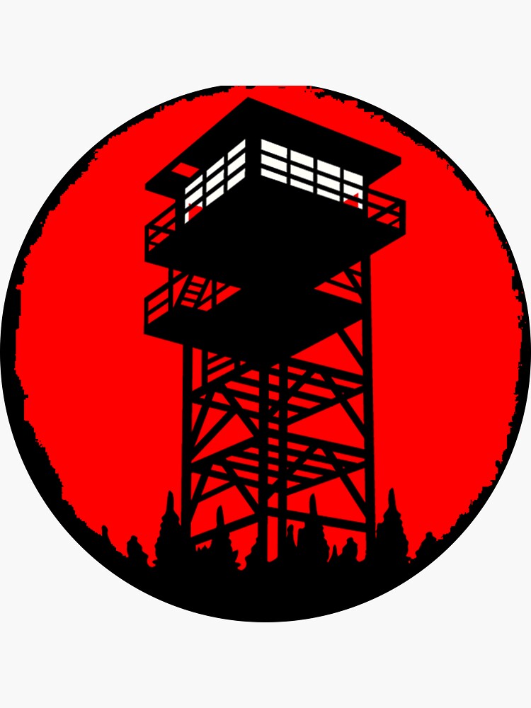 "watchtower" Sticker for Sale by simeonrussell | Redbubble