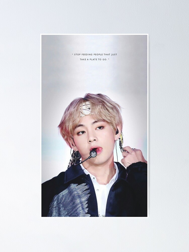 "Bts Tae" Poster by BlastVapy | Redbubble