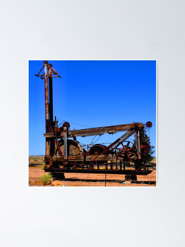 "Old Cable Tool Rig" Poster for Sale by puffkitty3 | Redbubble