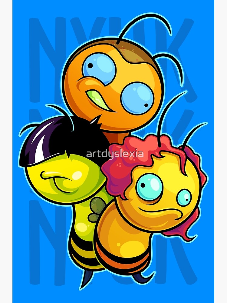 "Nyuk Nyuk Nyuk" Poster von artdyslexia | Redbubble