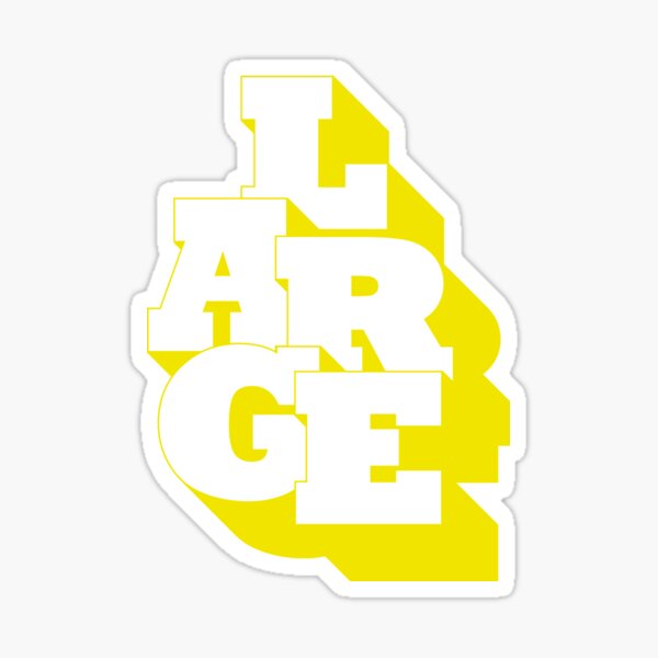 "LARGE" Sticker for Sale by hypnotzd | Redbubble