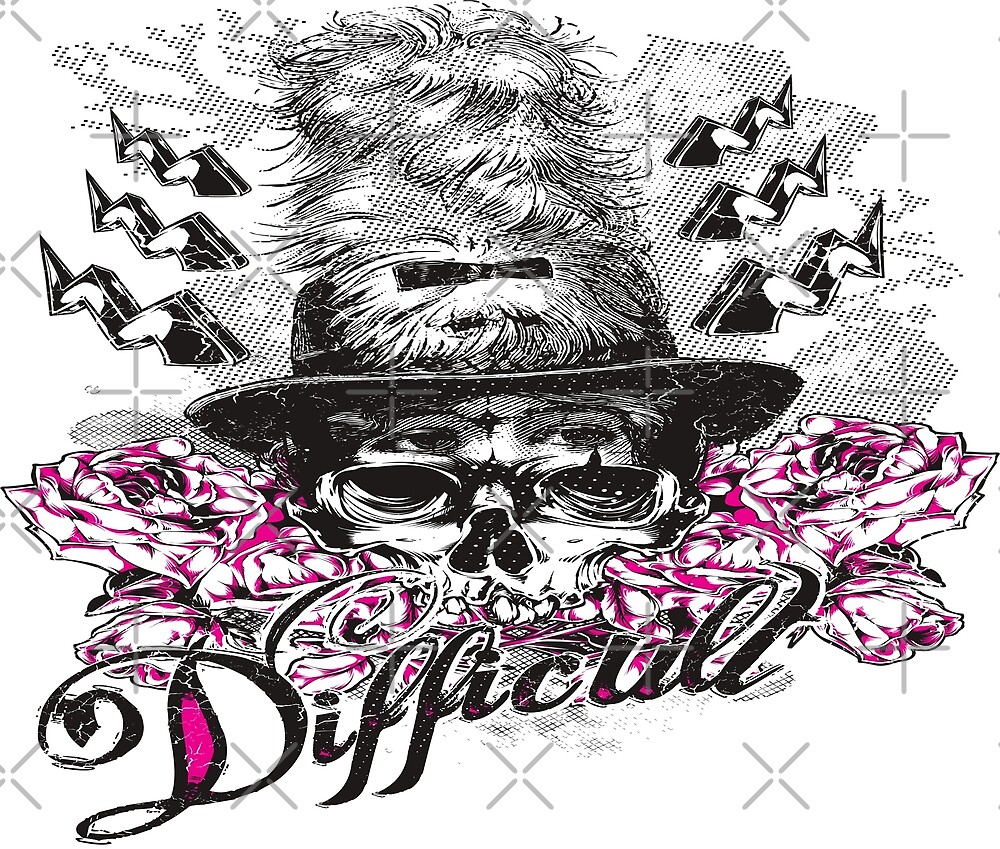 "Crazy Skull Difficult People" by leen12 | Redbubble