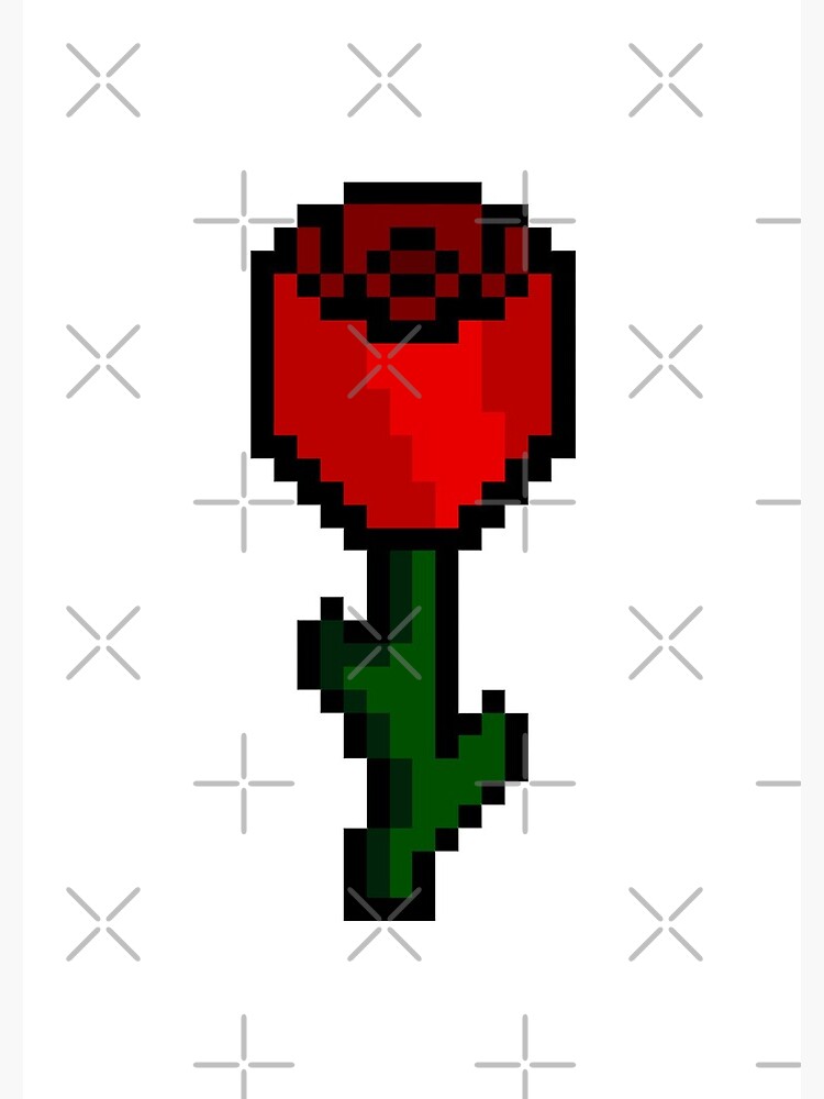 Cuaderno de espiral «Rose Pixel Art» de RagnarokDesigns | Redbubble
