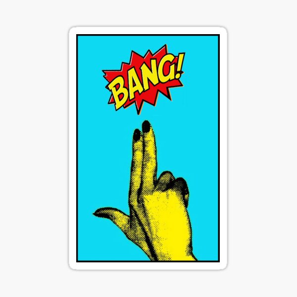 "BANG" Sticker by Coldwash | Redbubble
