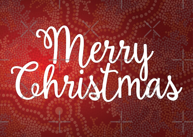 "Merry Christmas - Aboriginal Design 3 Authentic Aboriginal Art - " by ...