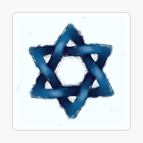 "Magen David - Star of David" Sticker by flightedbird | Redbubble