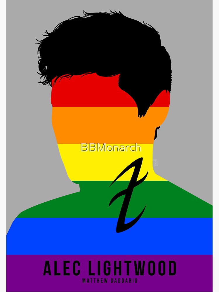 "Minimalistic Alec (rainbow)" Sticker for Sale by BBMonarch | Redbubble