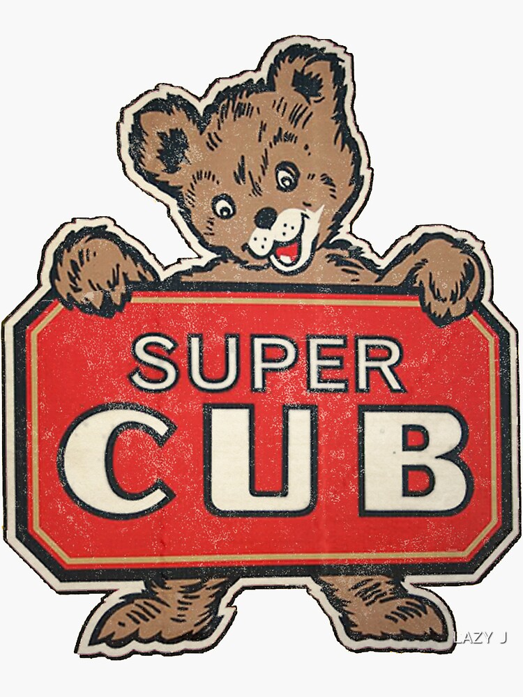 "Super Cub" Sticker for Sale by LAZYJSTUDIOS | Redbubble