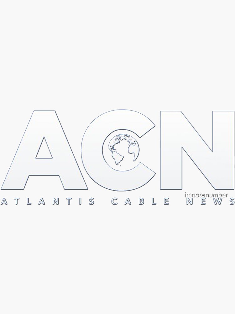 "Atlantis Cable News - ACN" Sticker for Sale by imnotanumber | Redbubble