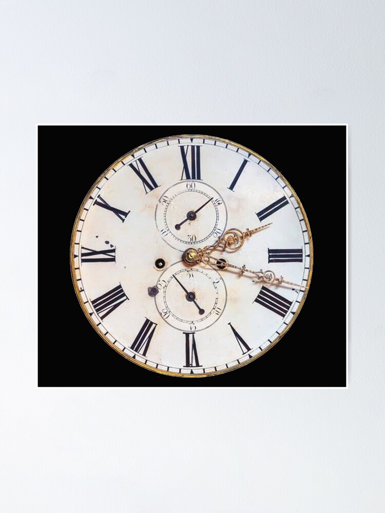 "Old Clock Face" Poster for Sale by avidfan2000 | Redbubble