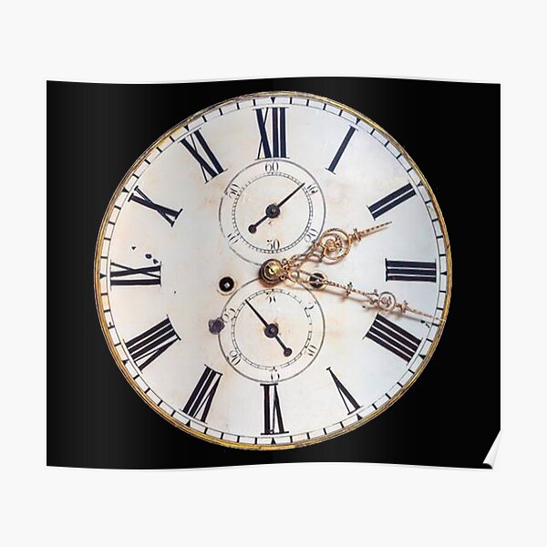 "Old Clock Face" Poster for Sale by avidfan2000 | Redbubble