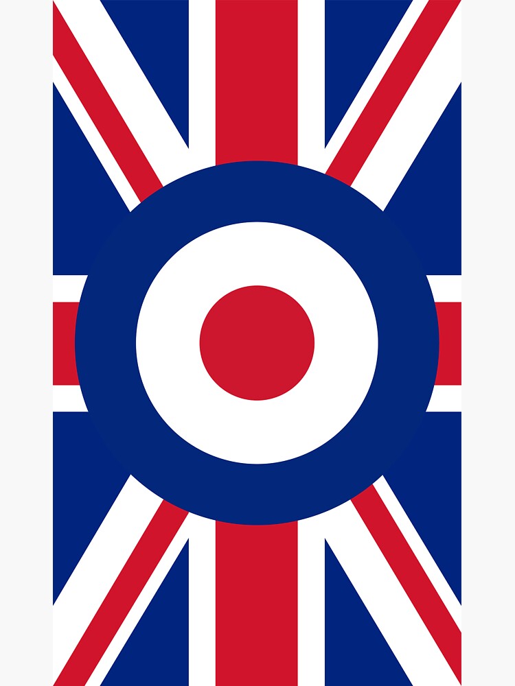 "Union Jack and Mod Logo Combination" Sticker for Sale by shavenmonkeys ...