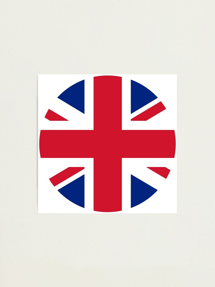 "Union Jack Round Logo" Photographic Print by shavenmonkeys | Redbubble