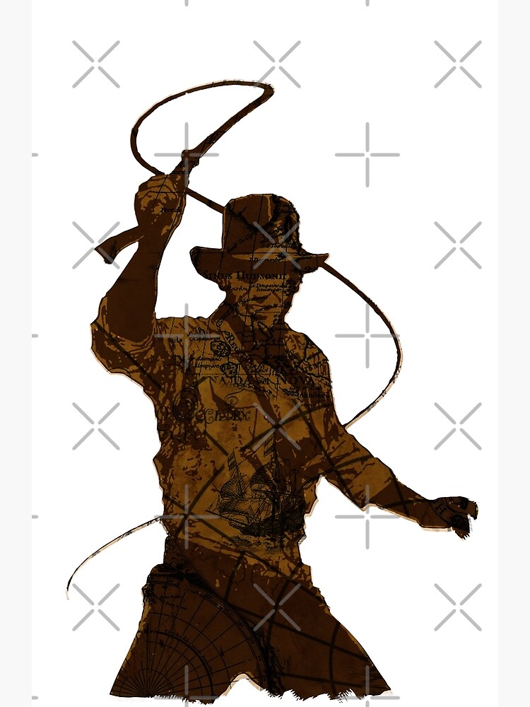 "indiana jones treasure map outline" Photographic Print for Sale by ...