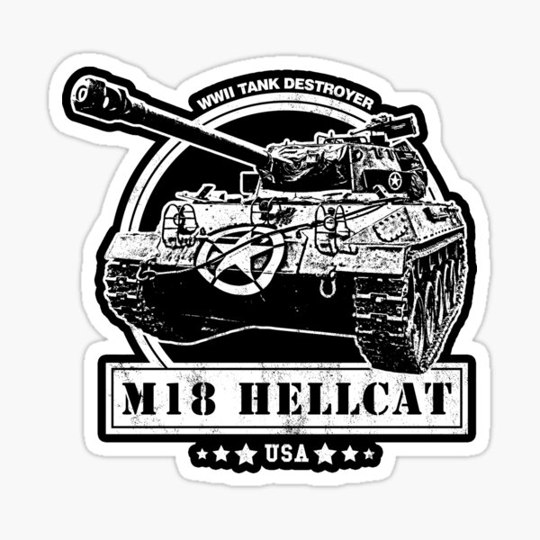 "M18 Hellcat WW2 Tank" Sticker for Sale by RycoTokyo81 | Redbubble