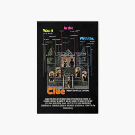 "CLUE" Art Board Print by movie1addicted | Redbubble