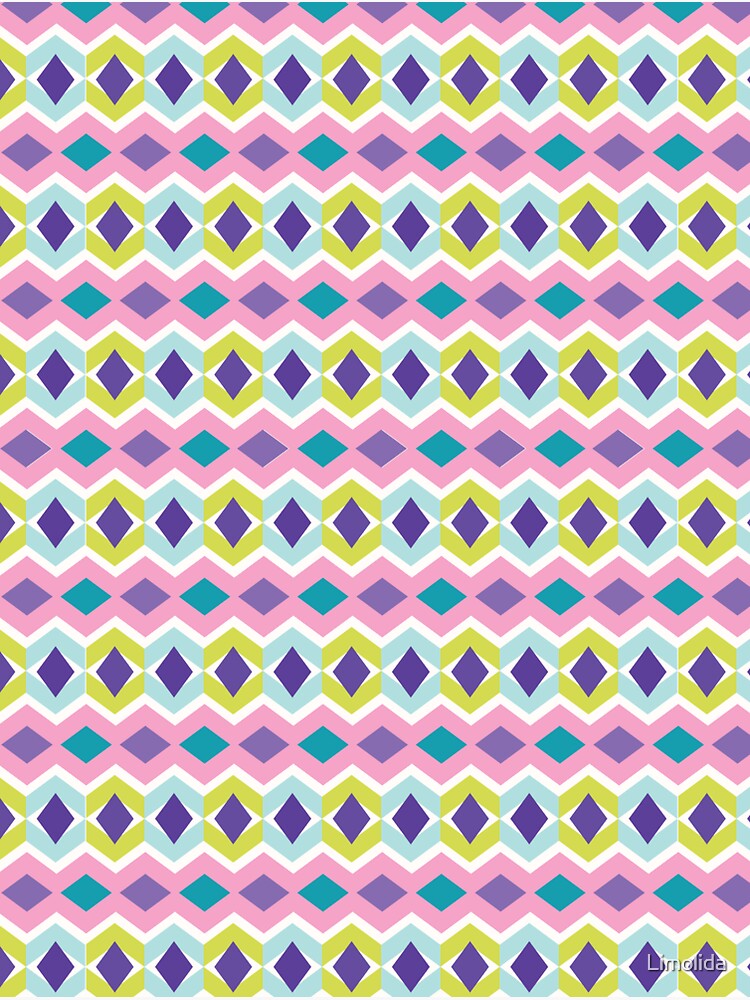 "Chevron Diamond Pattern Bright Stripes Texture" Sticker for Sale by ...