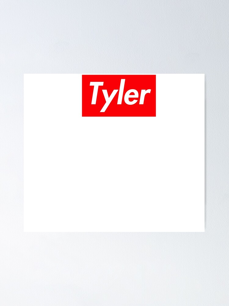Póster «Logo Tyler Box en Rojo» de SupremeDesign | Redbubble